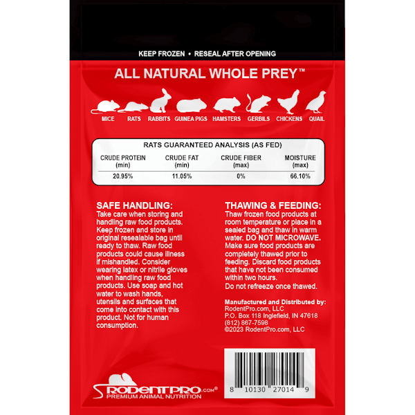 Frozen Double Extra-Large Rats 2ct for Sale: Shop RodentPro